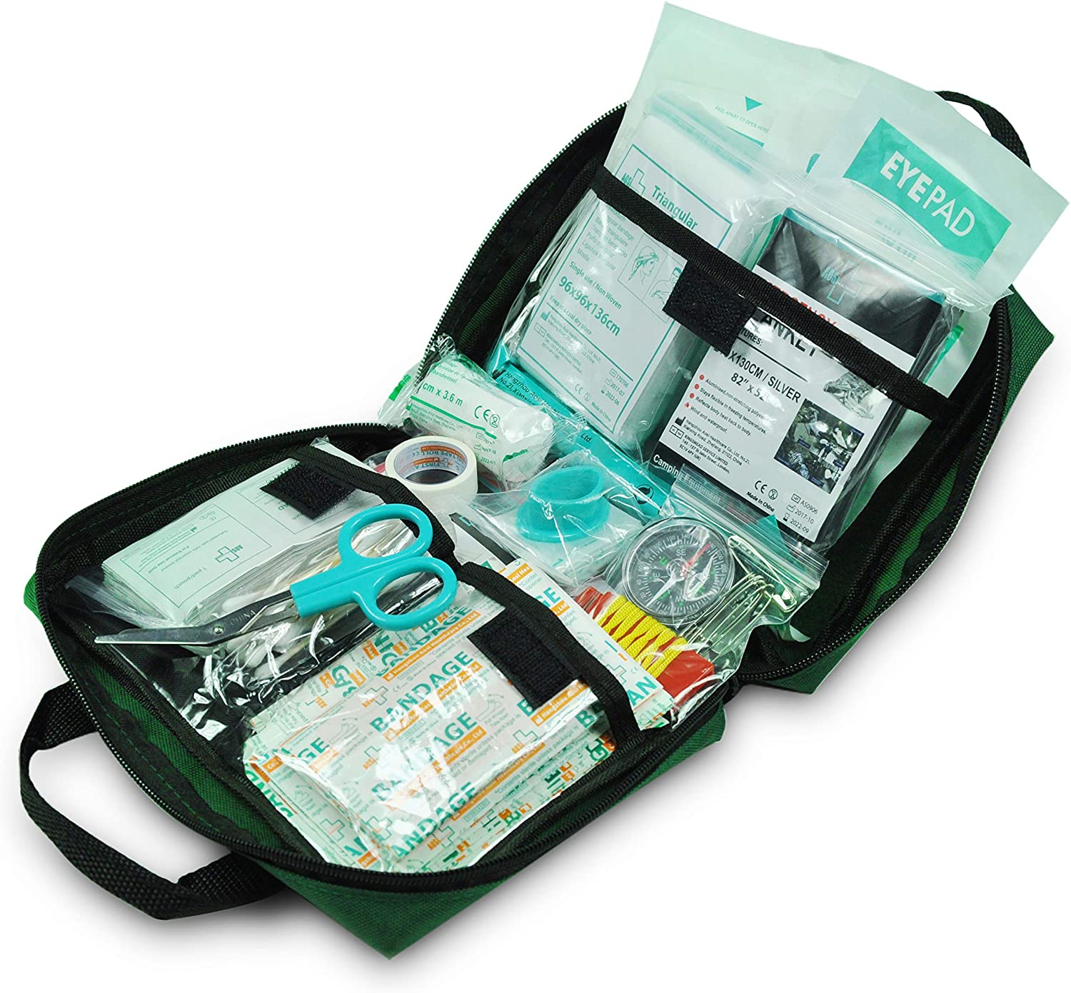 160 Piece Compact First Aid Kit Bag – Including Cold (Ice) Pack ...