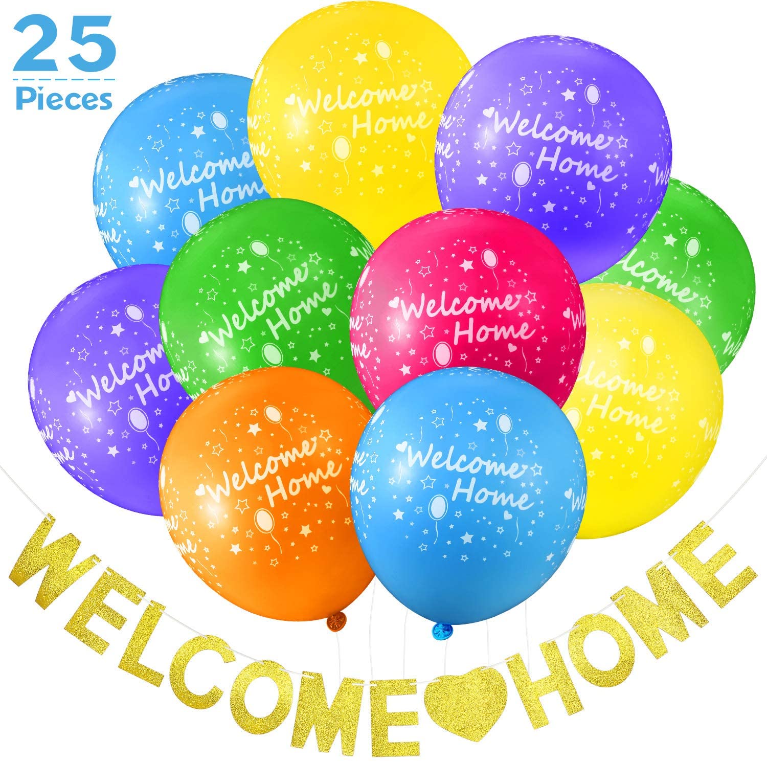 25 Pieces Welcome Home Decoration Set Includes 24 Pieces Welcome Home ...