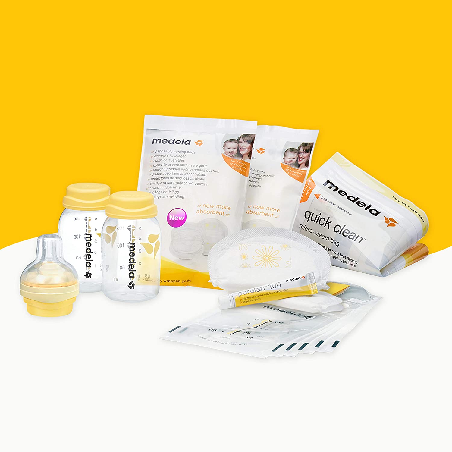 Medela Breastfeeding Starter Set – With Calma teat, 2 breast milk ...