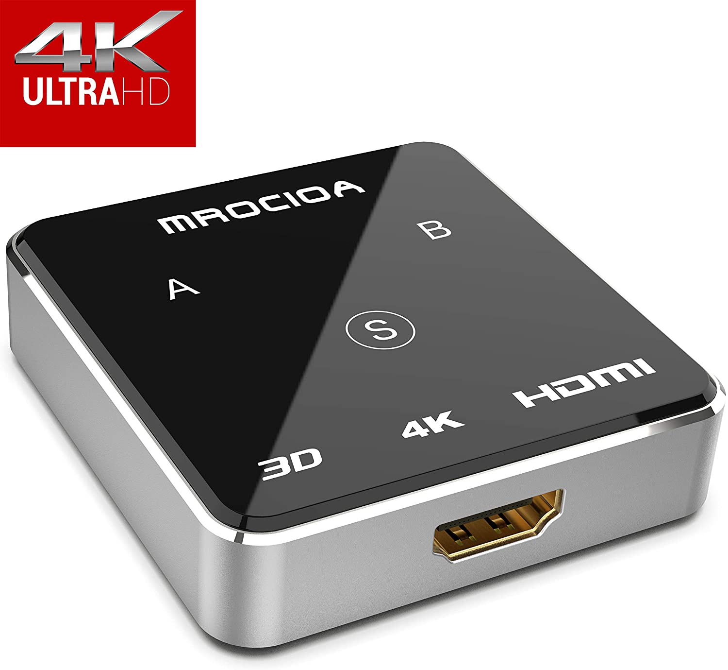 Hdmi switch 2 in 1 out & 1 input 2 output 4K Splitter, mrocioa 2 Ports ...