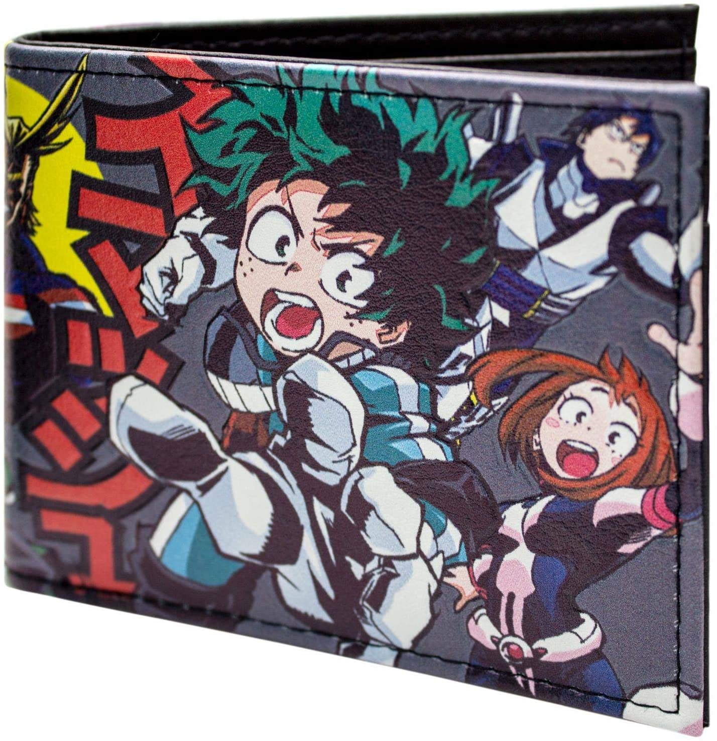 My Hero Academia Izuku Midoriya Black ID & Card Bi-Fold Wallet – BigaMart