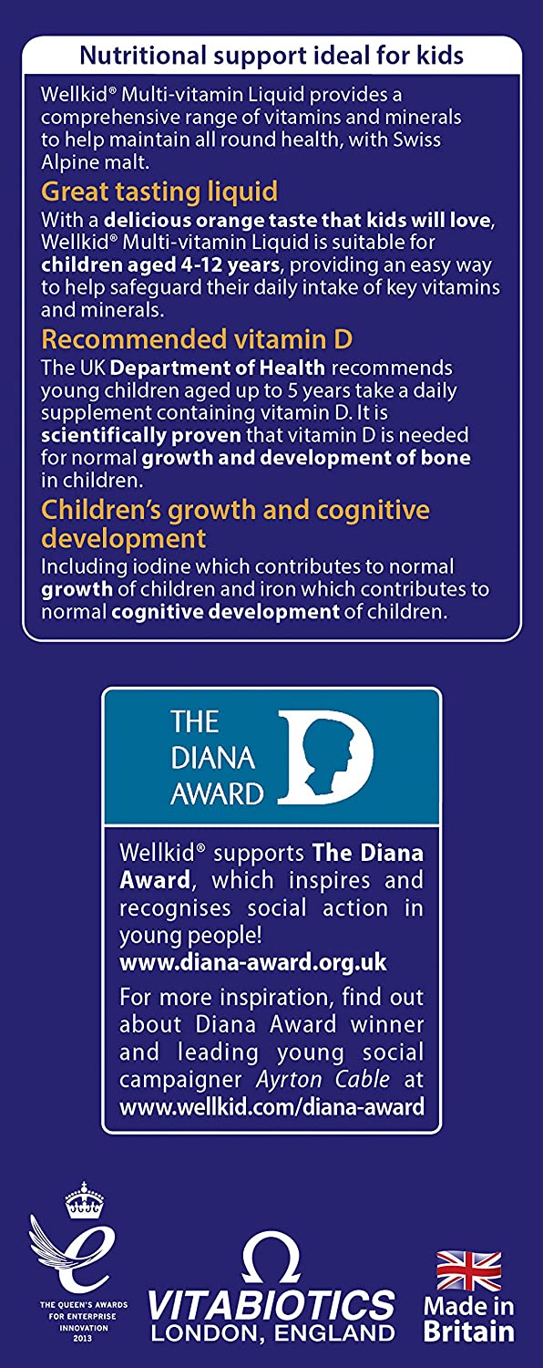 Vitabiotics Wellkid Multivitamin Liquid, 150 ml – BigaMart