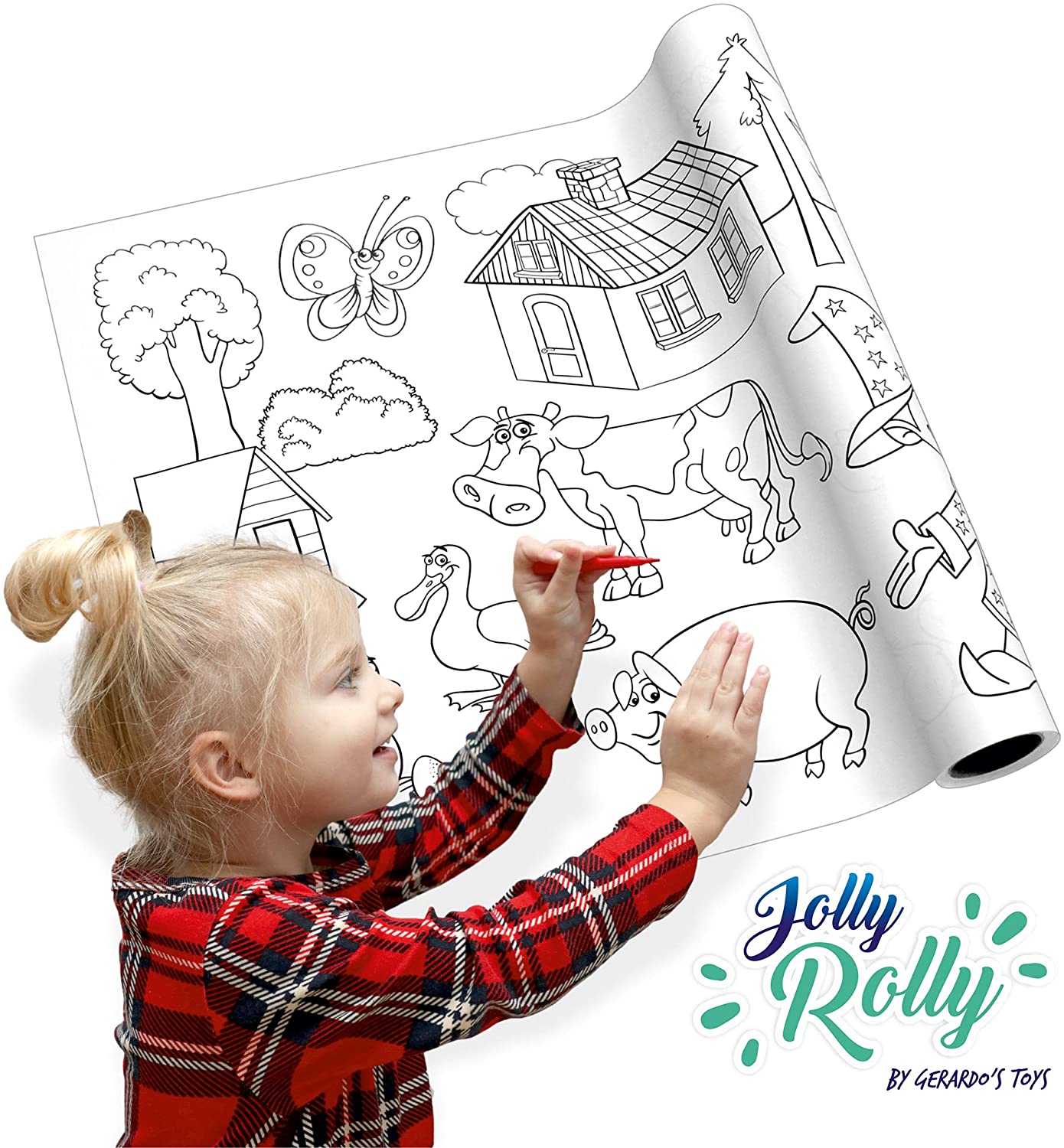 GERARDO’S`S Colouring Paper Roll Fantasy For Kids. Kids Wallpaper For ...