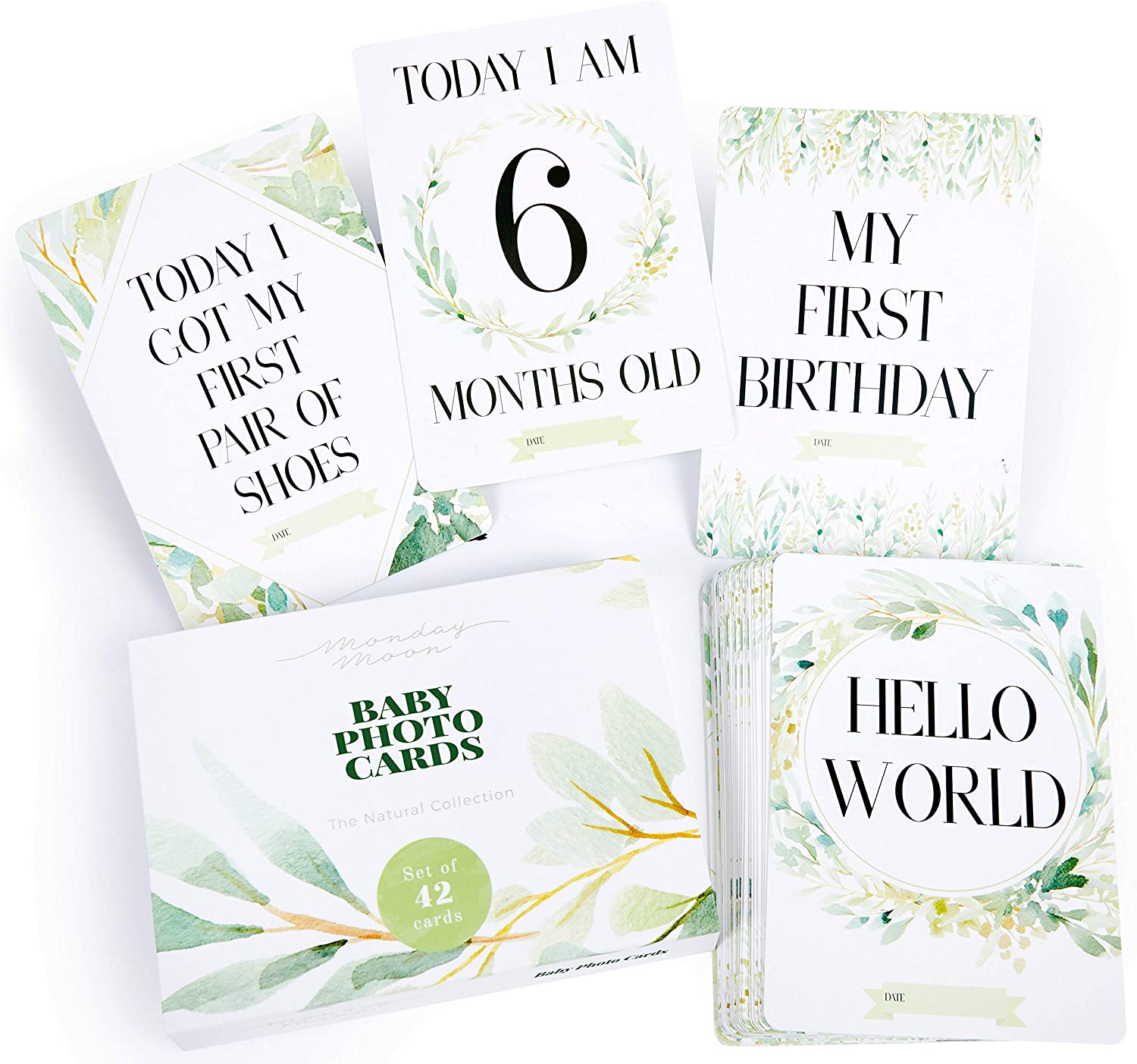 42 x Baby Photo Moment Cards with Gift Box by Monday Moon® | Baby ...