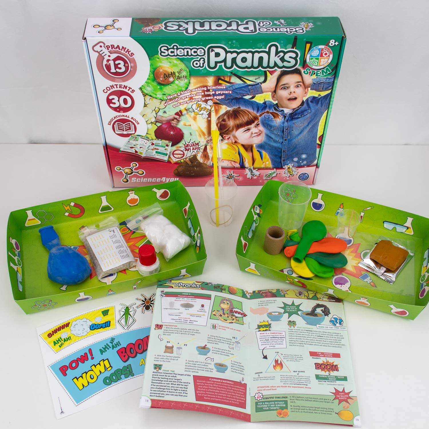 Science 4 You Science of Pranks Educational STEM Kit for Kids Aged 8 ...