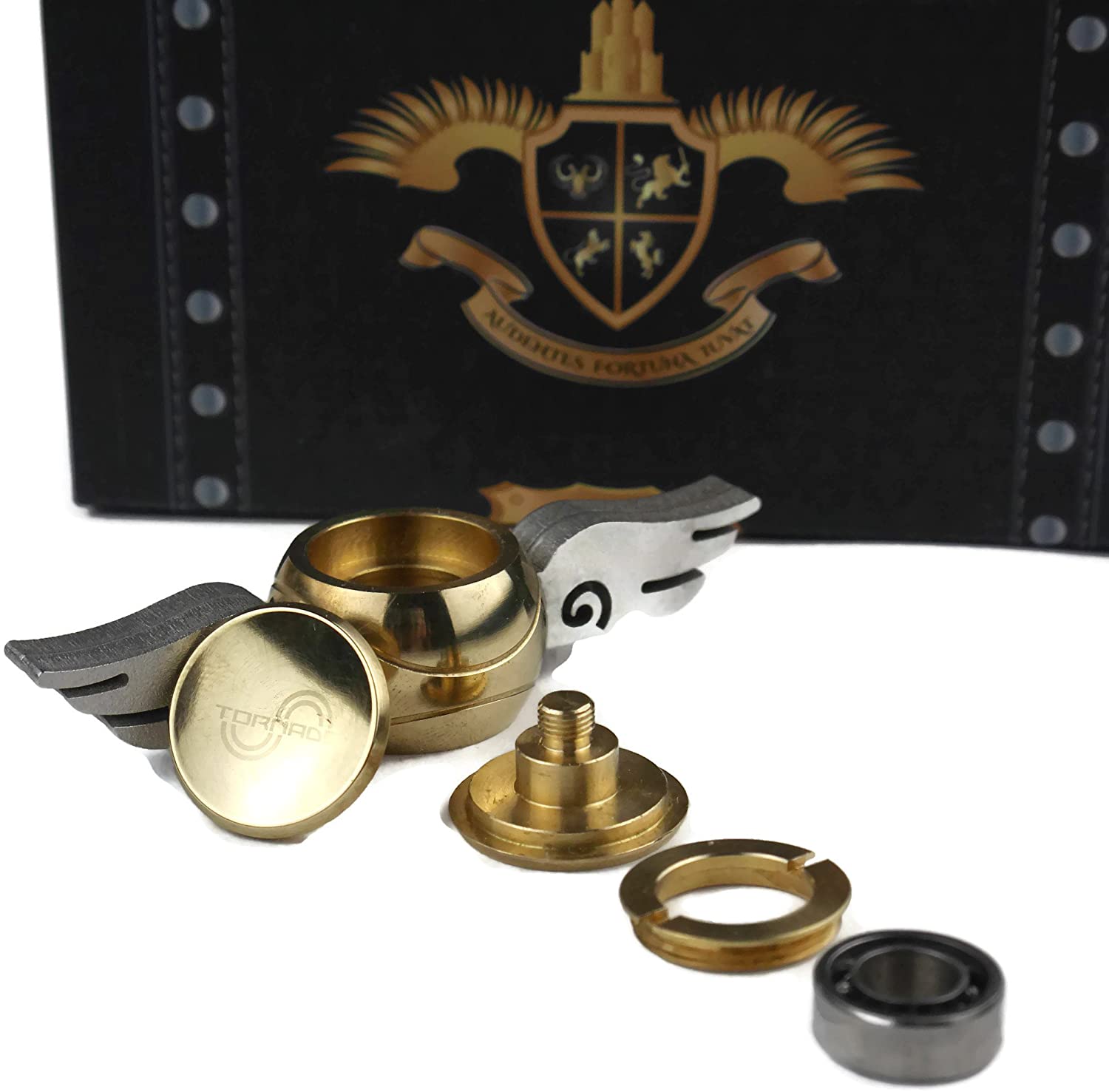 Tornado Golden Orb Fidget Spinner v2 – Exclusive Chest Box Design ...