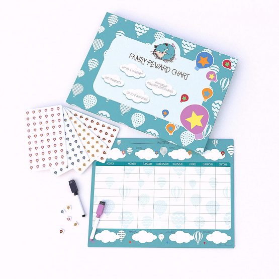 Nested Fox Reward Chart for Children | Dry Erase Board for Rewarding ...