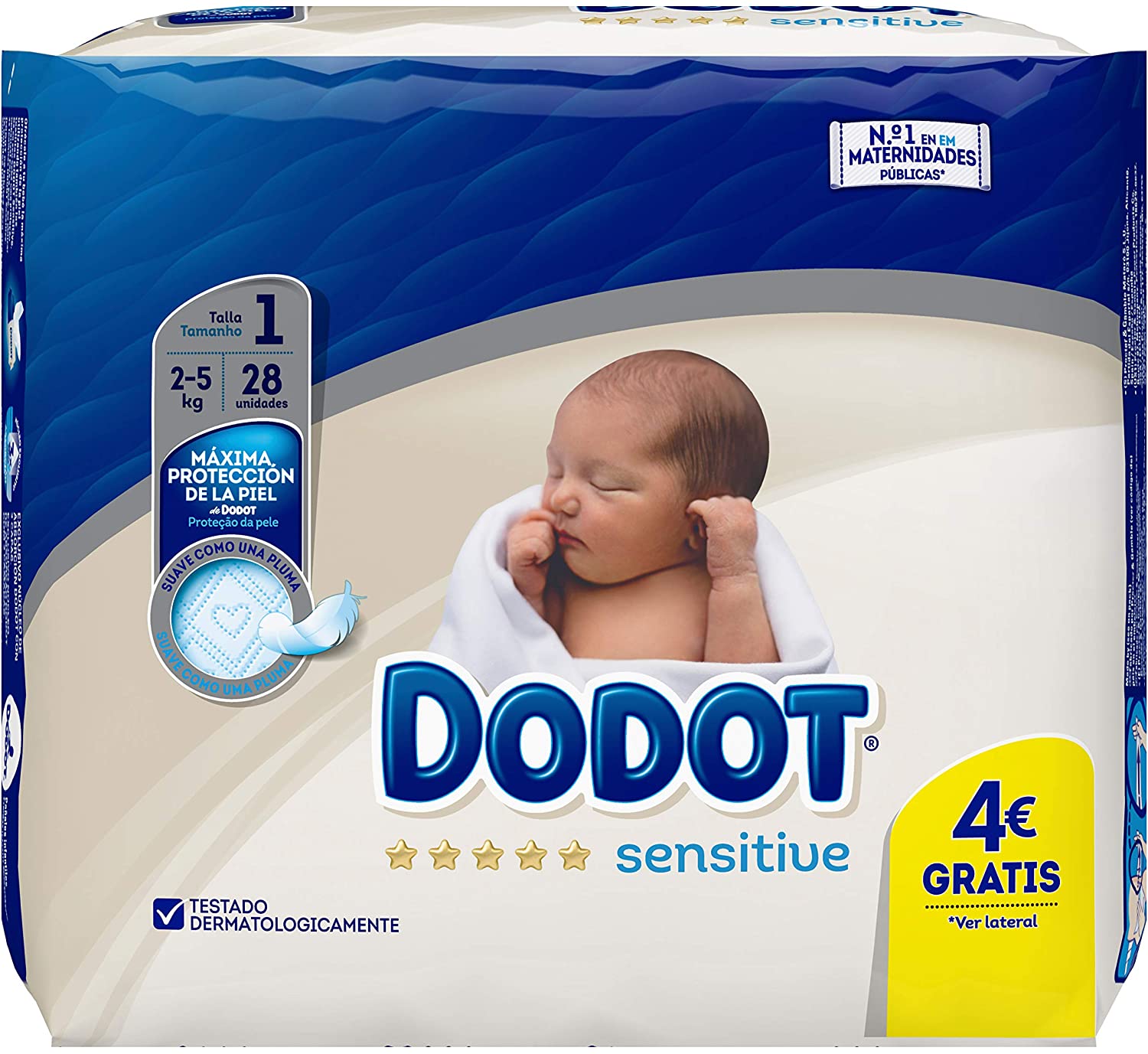 Dodot Protection Sensitive diapers size 1-28 units – BigaMart