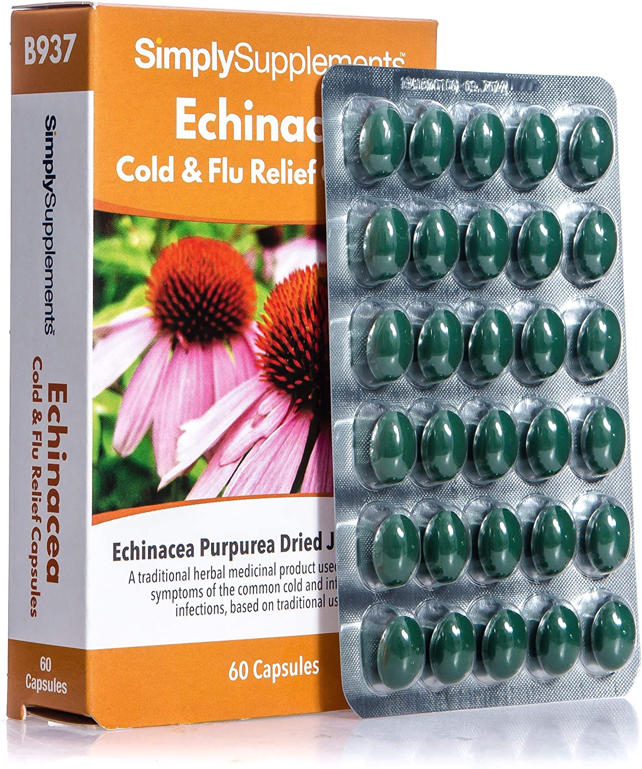 Echinacea Capsules for The Relief of Cold and flu Symptoms | Echinacea ...