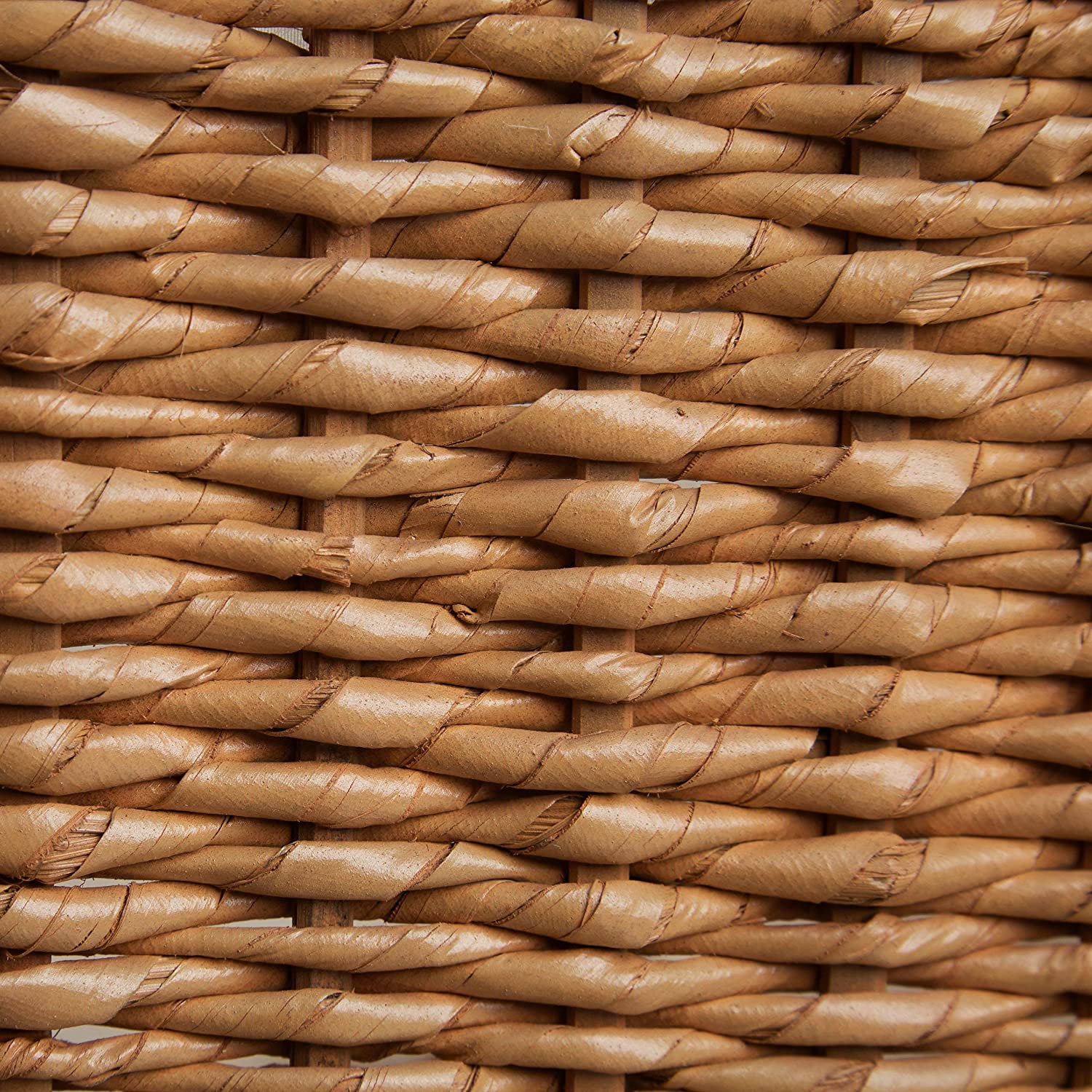 Relaxdays Buri Basket Set, 2 Woven Decorative Boxes, Lined Buri Storage ...