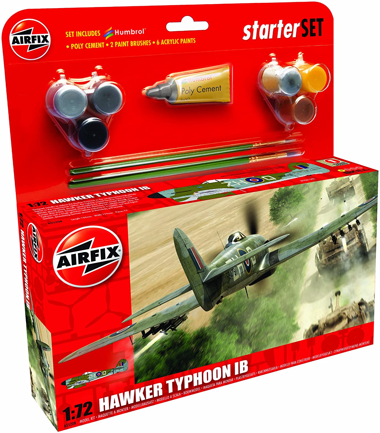 Airfix A55208 Hawker Typhoon Ib Starter Set, Medium – BigaMart