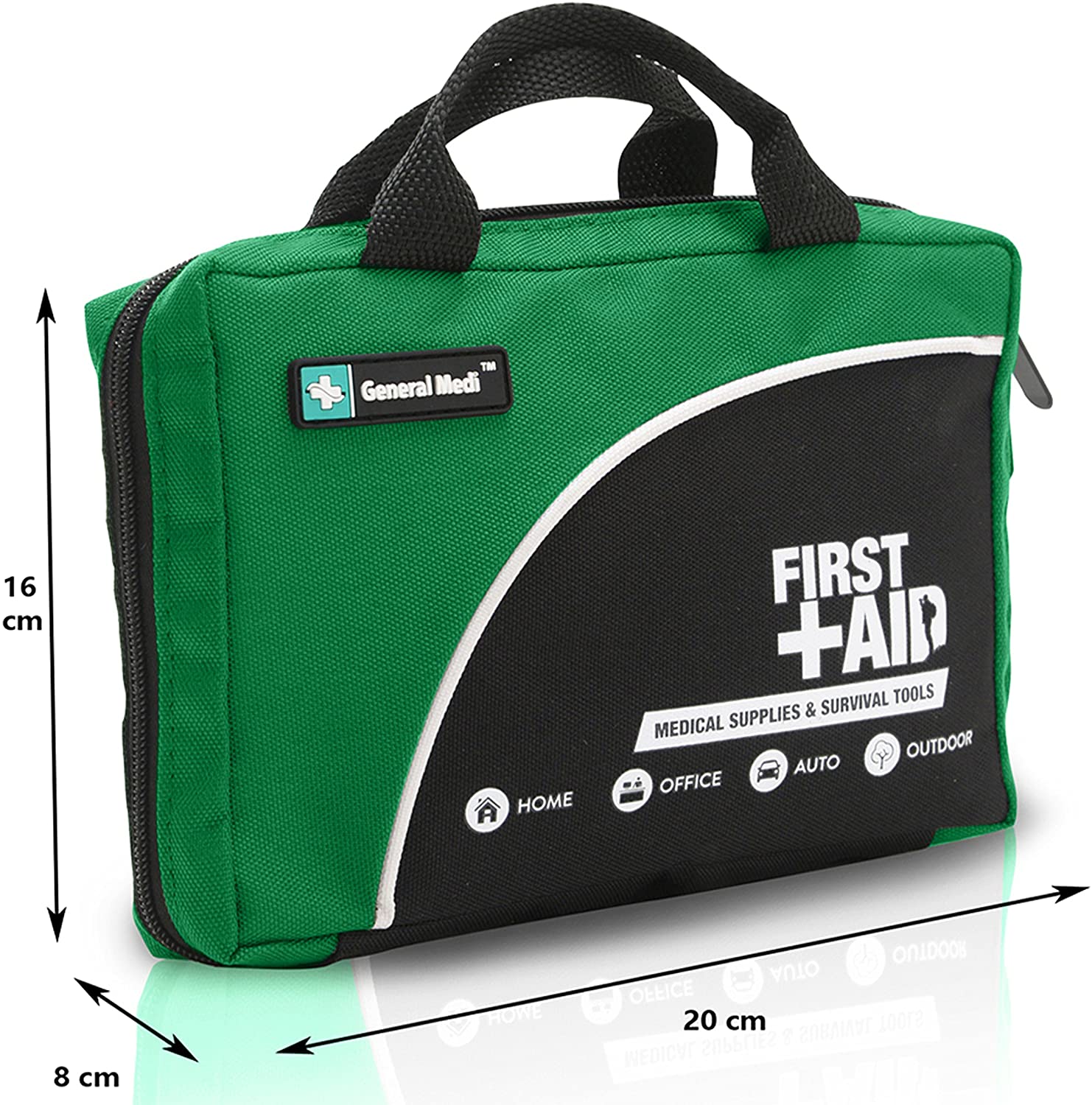 160 Piece Compact First Aid Kit Bag – Including Cold (Ice) Pack ...