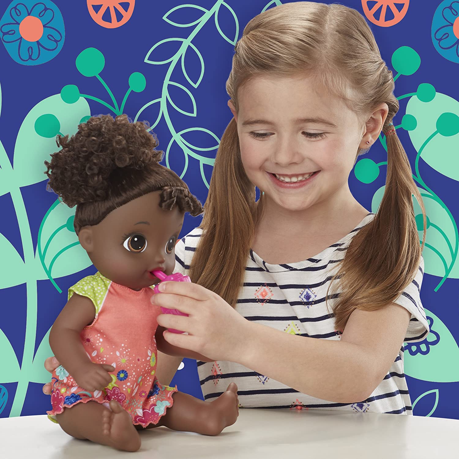 Baby Alive Potty Dance Baby: Talking Baby Doll with Black Curly Hair ...
