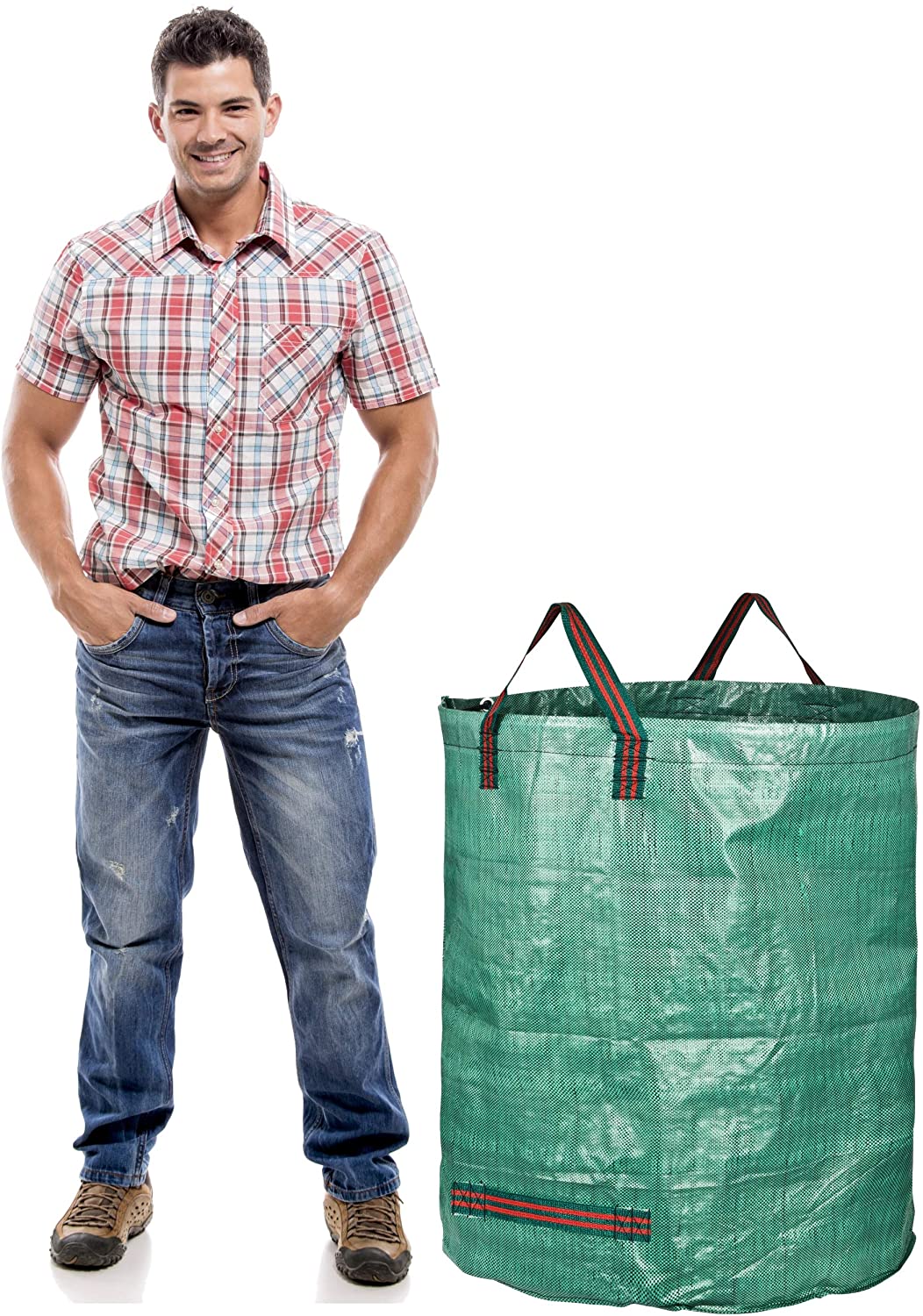 GardenMate pack of 6 large 300L PROFESSIONAL garden waste bags (H84 cm ...