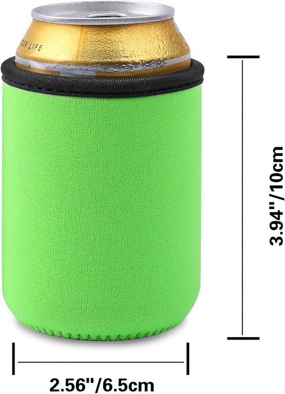 TAGVO Can Sleeves, Insulated Beer Can Sleeve Covers Easy-On Can Cooler ...