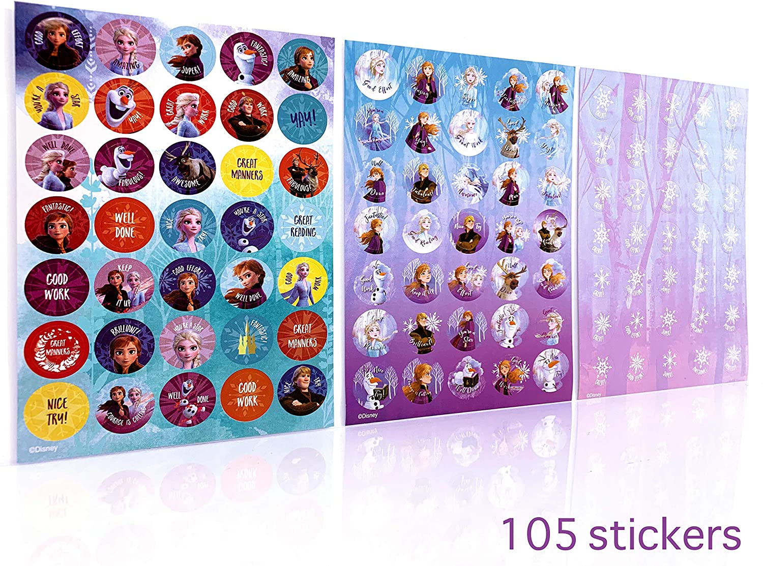 Disney Frozen 2 Reward Chart with stickers – 2 reward charts 105 reward ...