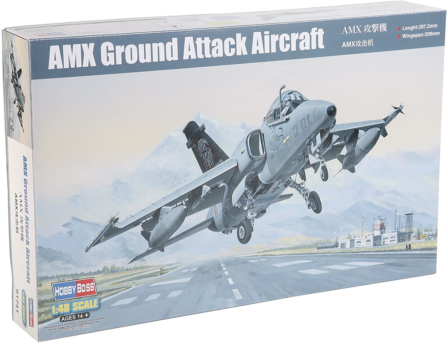 Hobbyboss 81741″ AMX Ground Attack Aircraft Plastic Model Kit, 1:48 ...