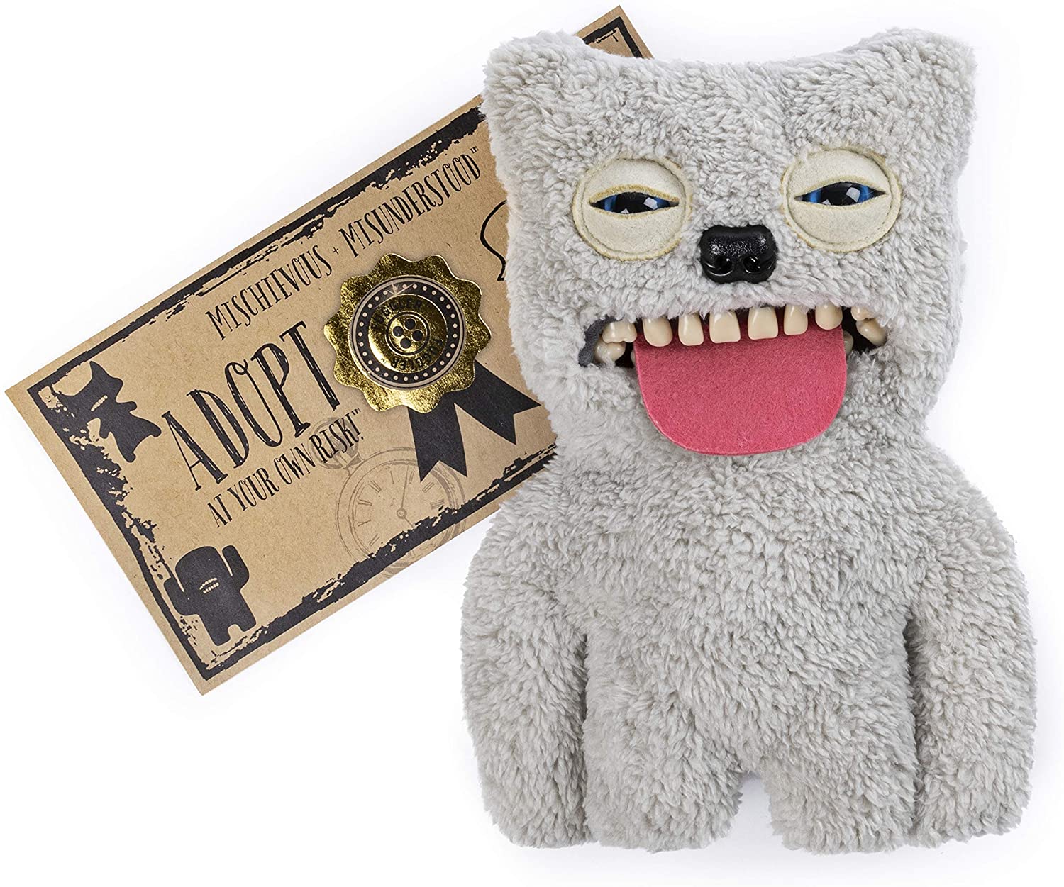 Fuggler 22cm Funny Ugly Monster – Sir Belch (Fuzzy White) – BigaMart