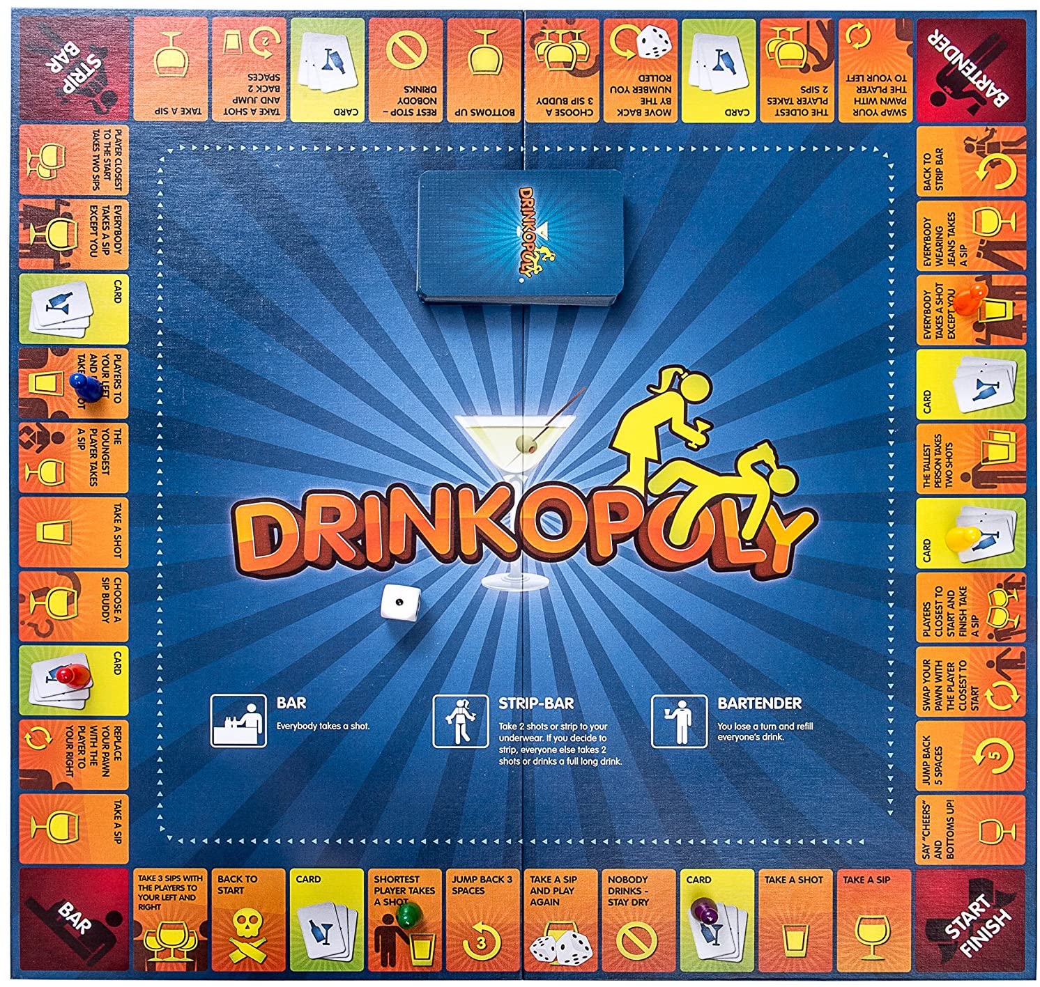 Drinkopoly – the King of Drinking Games – Combined Board/Table Party ...