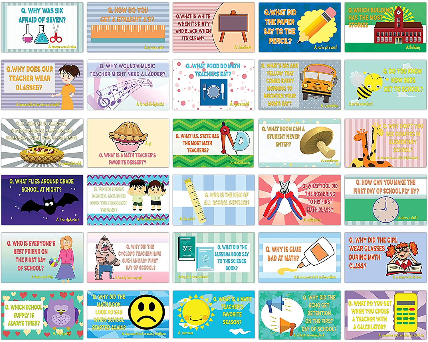 Creanoso Sea and Land Funny Jokes Flash Cards (120-Pack) – Fun Learning ...