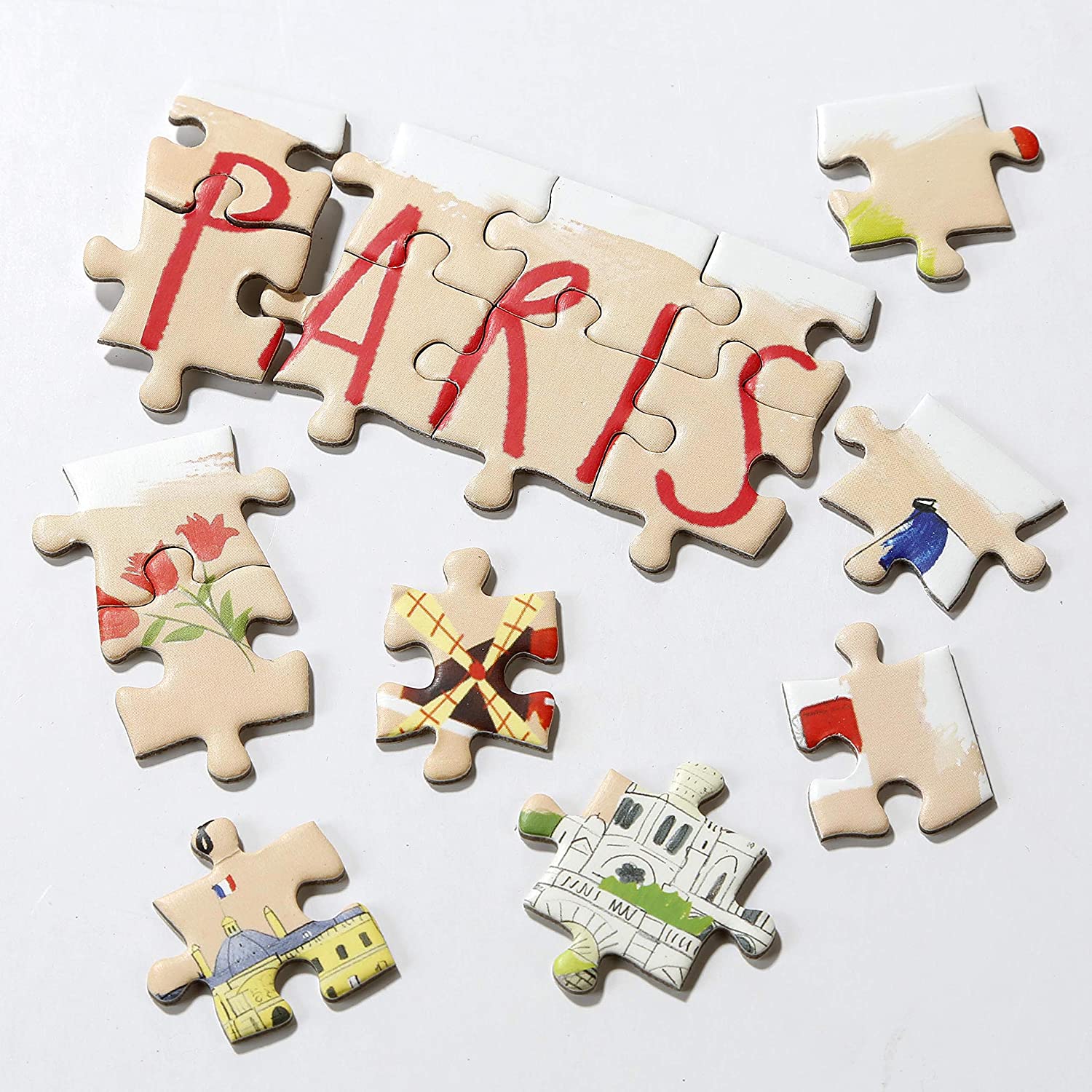 Talking Tables 250-piece Multicolour Map of Paris Jigsaw Puzzle ...