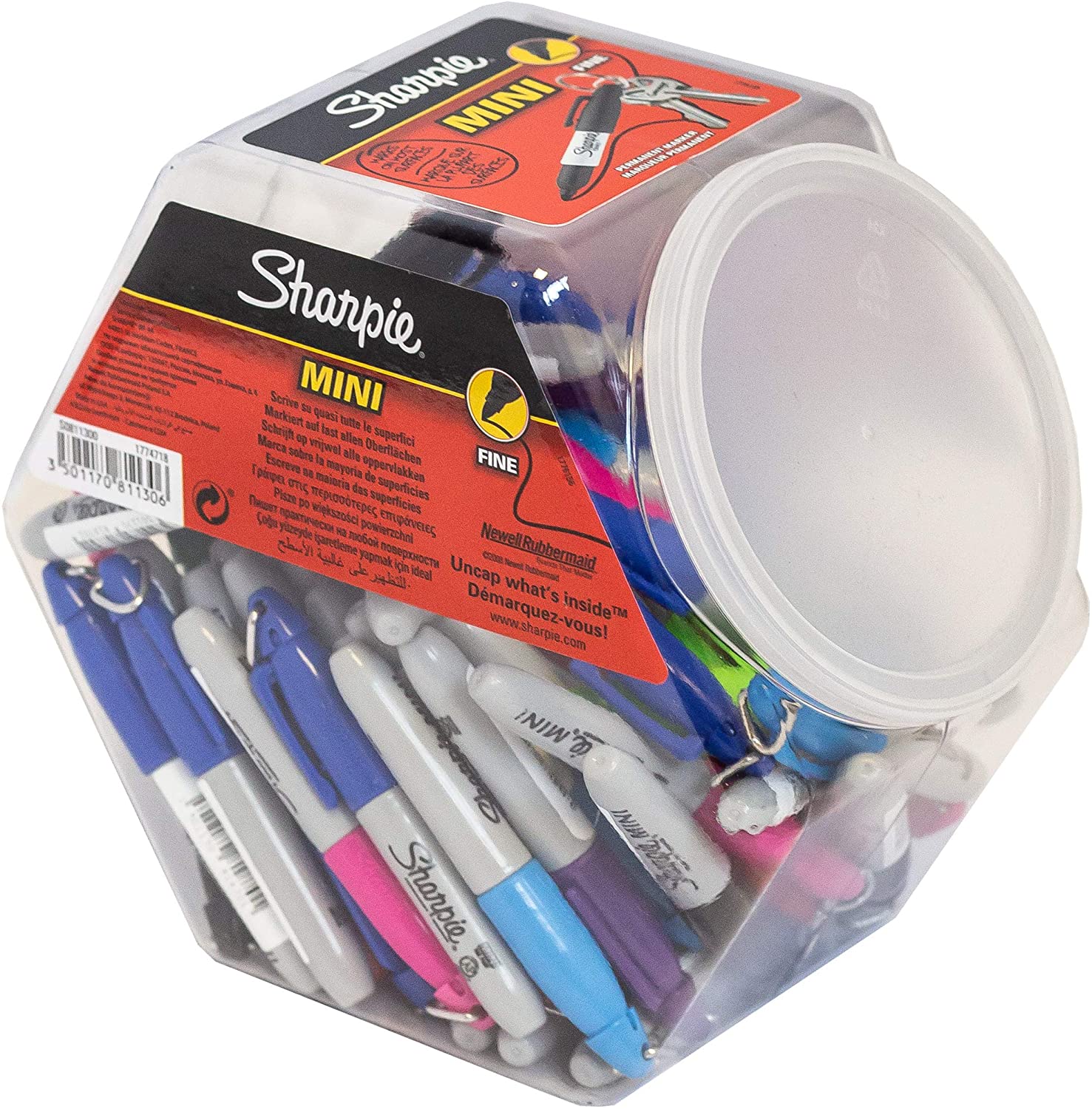 Sharpie Mini Permanent Markers, Fine Point, Assorted Colors, 36 Count ...