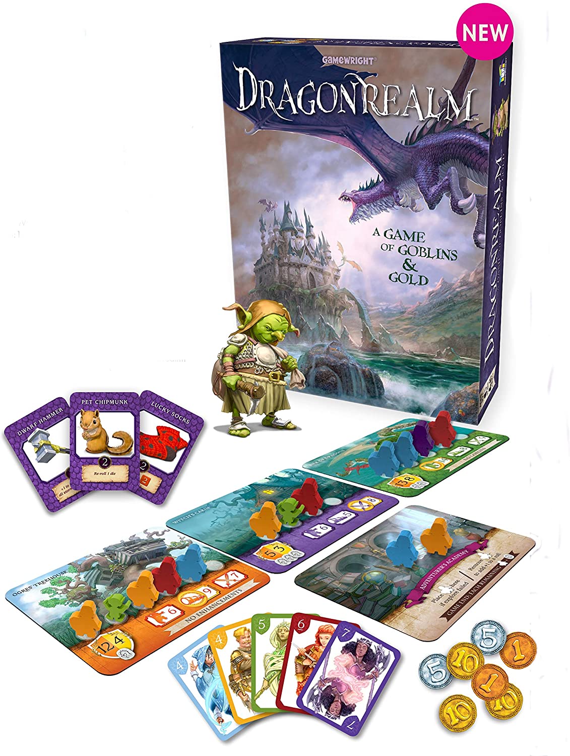 Gamewright Dragonrealm – A Game of Goblins & Gold Board – BigaMart