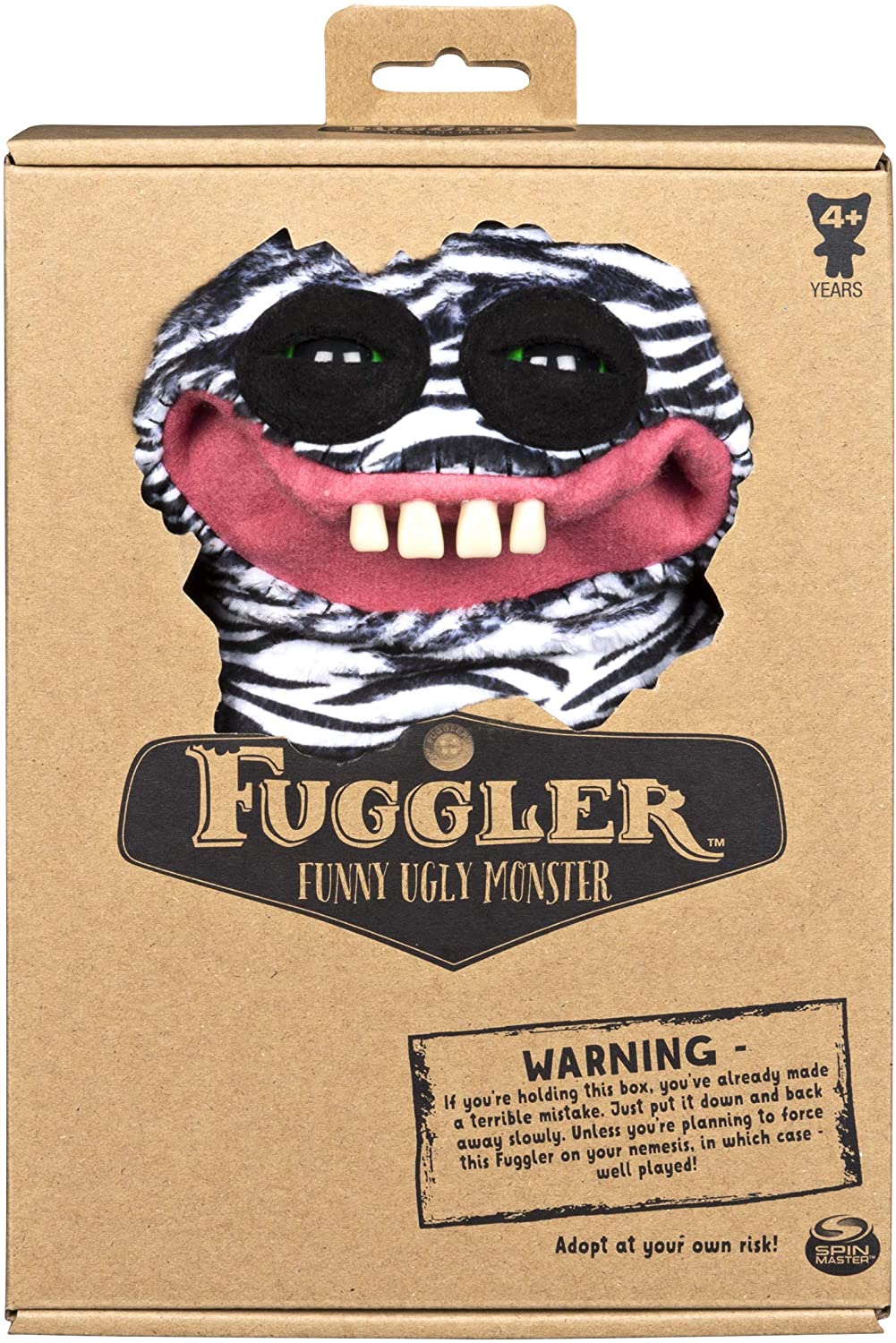 Fuggler 22cm Funny Ugly Monster – Cheeky Grinning Zebra – BigaMart