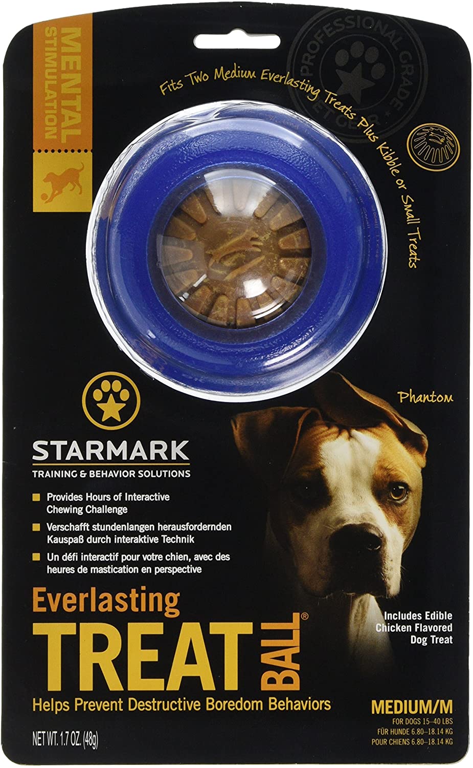 Starmark Everlasting Dog Treat Ball, Medium – BigaMart