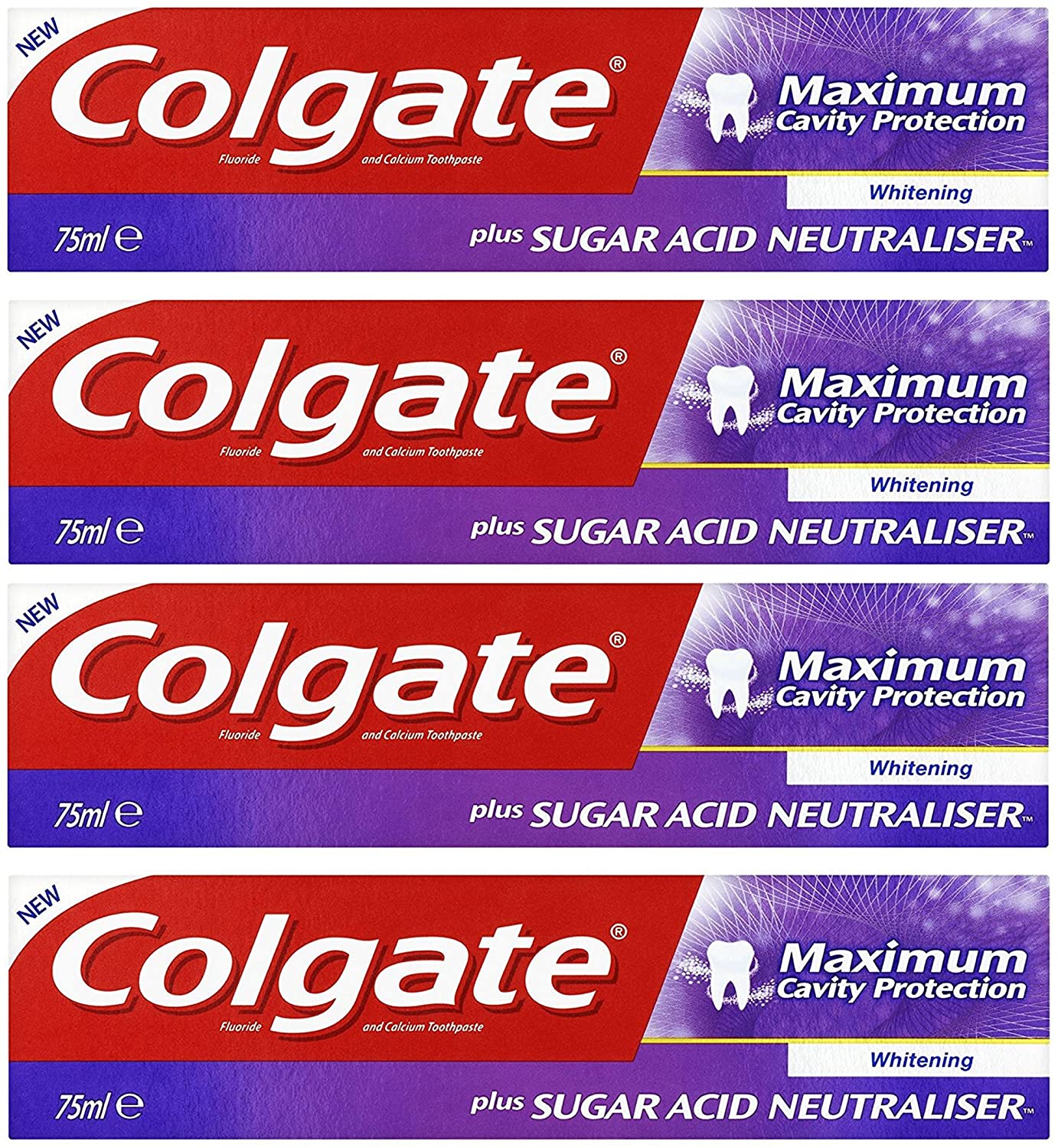 Colgate Maximum Cavity Protection Whitening Toothpaste, 75 ml (Pack of ...