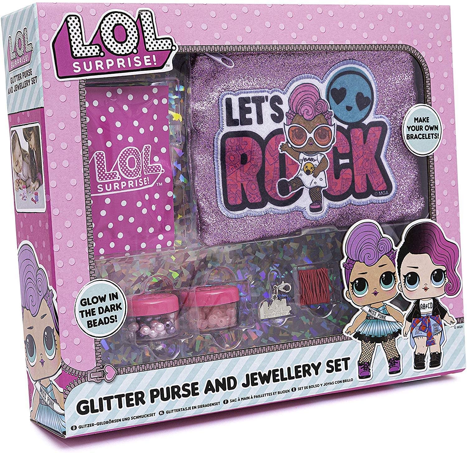 LOL Surprise! Glitter Purse & Jewellery Set for Girls – LOL Make Your ...