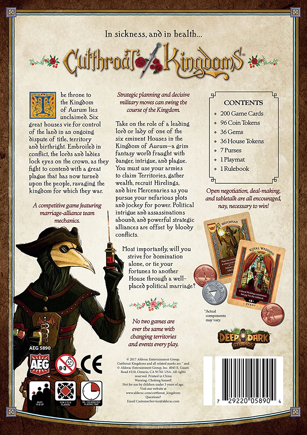 Alderac Entertainment ALD05890 Cutthroat Kingdoms – BigaMart