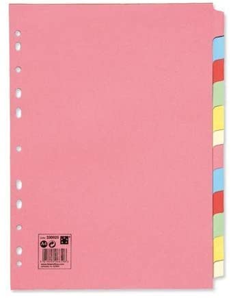 [10 Pack] A4 File Dividers 12- Part | Subject Dividers A4 12-Part ...