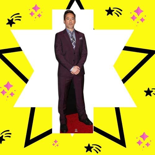 STAR CUTOUTS Ltd CS626 Robert Downey Jr Lifesize Cardboard Cutout-182 cm, Multicolour – BigaMart