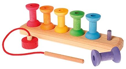 Grimm’s Threading Game Kleine Wooden Spool – BigaMart