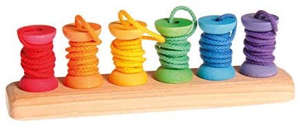 Grimm’s Threading Game Kleine Wooden Spool – BigaMart