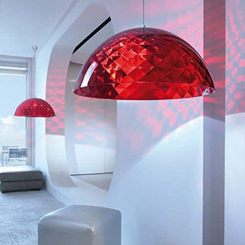 koziol STELLA XL extra large Hanging Lamp, transparent red – BigaMart