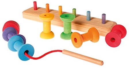 Grimm’s Threading Game Kleine Wooden Spool – BigaMart