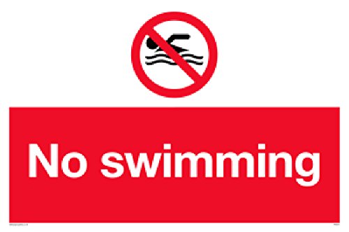 Viking Signs PV5311-A2L-AC”No Swimming” Sign, Aluminium Composite, 400 ...