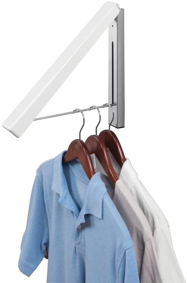 mDesign Dry Cleaning Hanger — Wall Mounted Clothes Hanger for Hanging ...