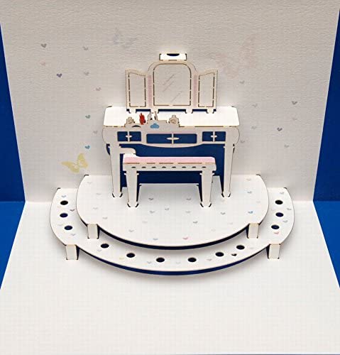 Forever Handmade Cards Pop Ups Pop16 Dressing Table Laser Pop Up