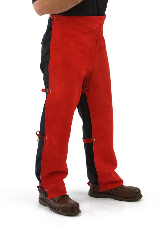 TUSKER INDUSTRIAL SAFETY Welding Chaps, Leather, Heavy Duty, Fire ...