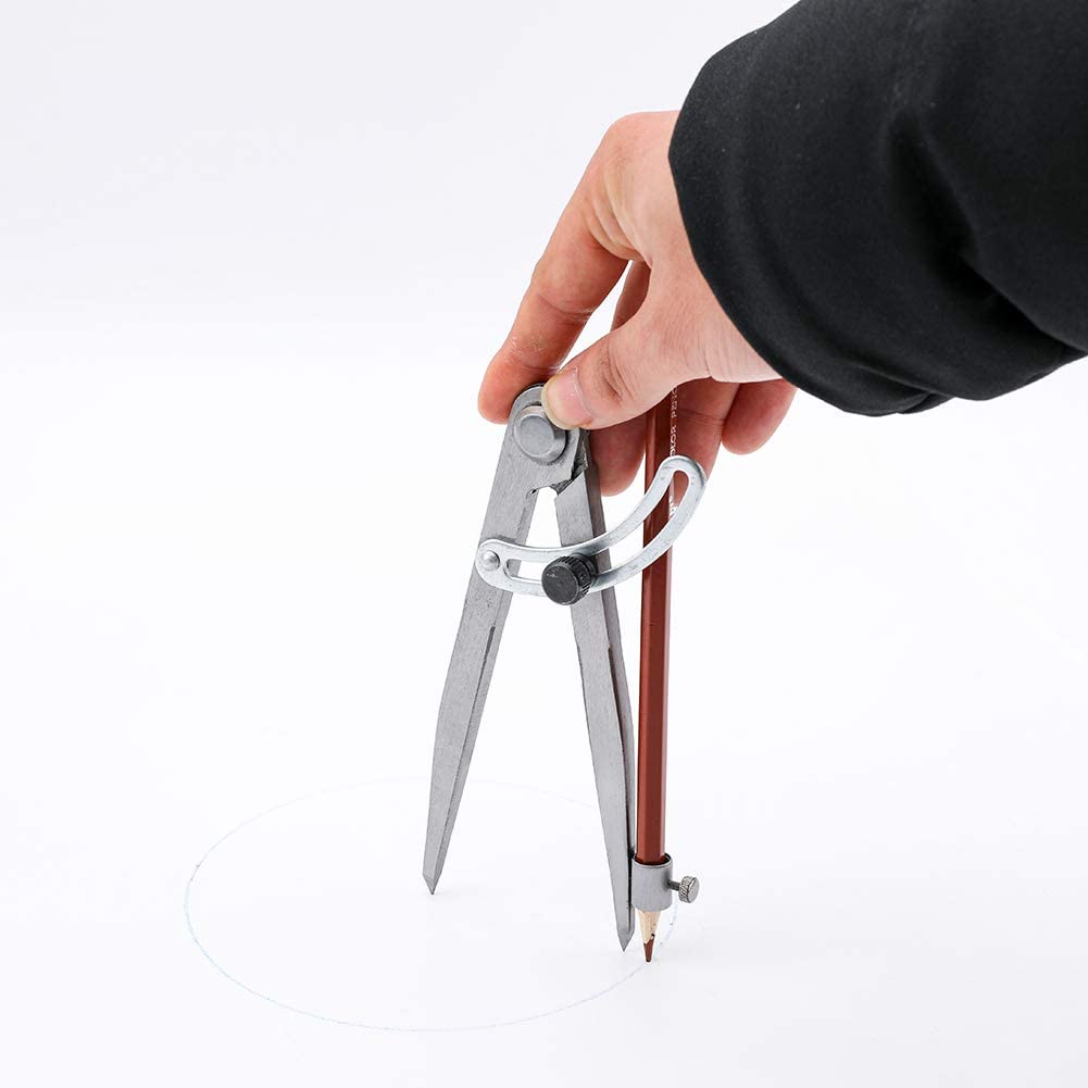 Bohoman Professional Woodworking Compass with Wing and Pencil Holder,8 ...