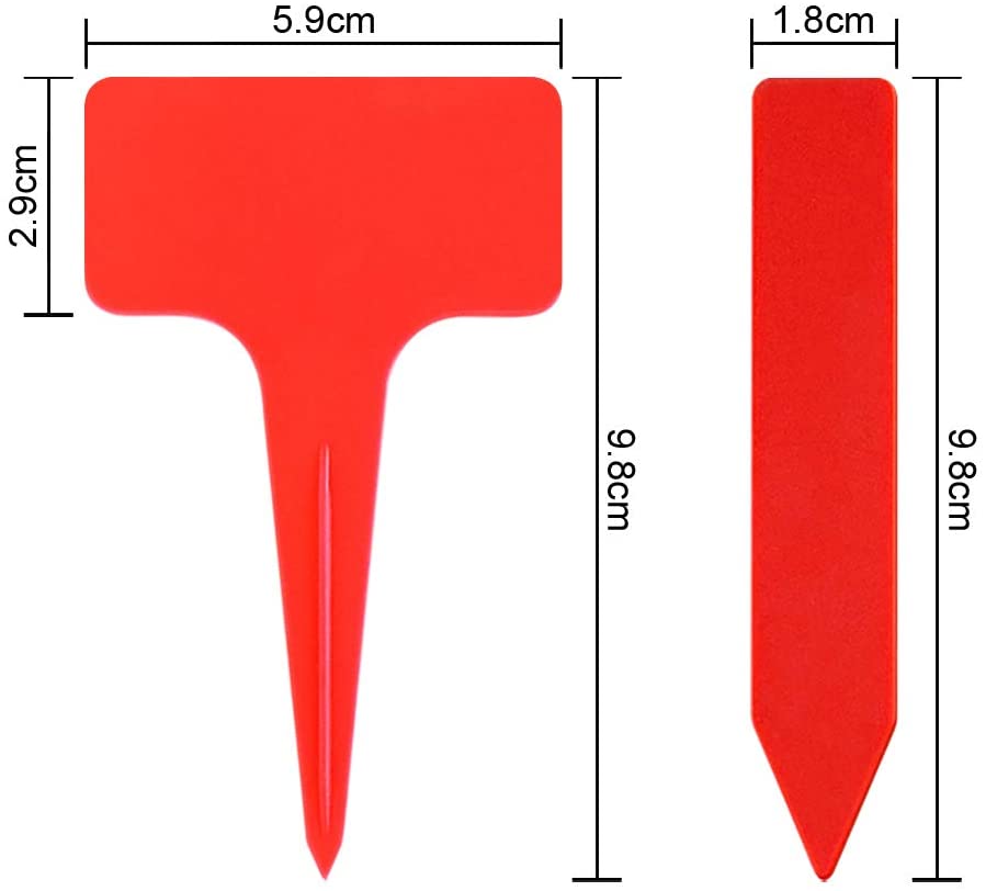GiantGo 180 Pcs 4 Inches Plastic Coloured Plant Labels Markers ...
