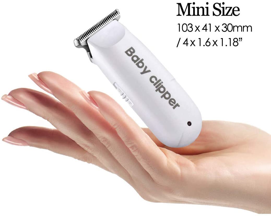 Baby Hair Clipper, Electric Infant Cordless Trimmer USB Rechargeable ...