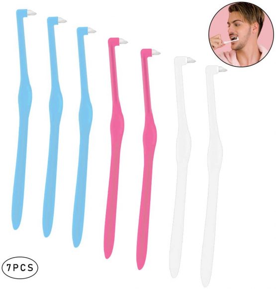 UOWAN 7PCS Interspace Toothbrushes, Slim Interspace Teeth Brushes Gum ...