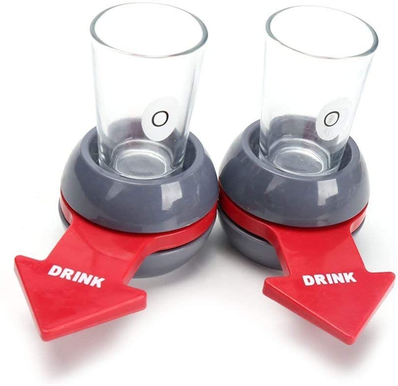 BESTZY Spin The Shot with Shot Glass Spinner,Spin and Drinking Game ...