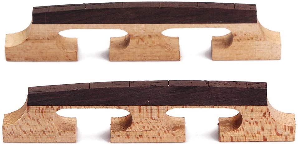 HEALLILY 2 Piece Banjo Bridge for 6 Strings for Guitar Banjo ...