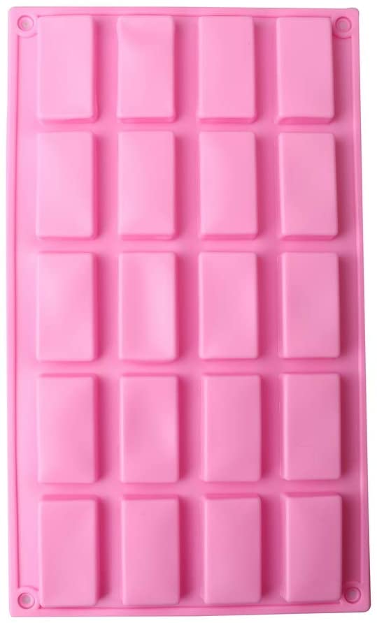 Silicone Mould Mini Rectangular Cake Mould, 20-Cavity Cake Baking Pans ...