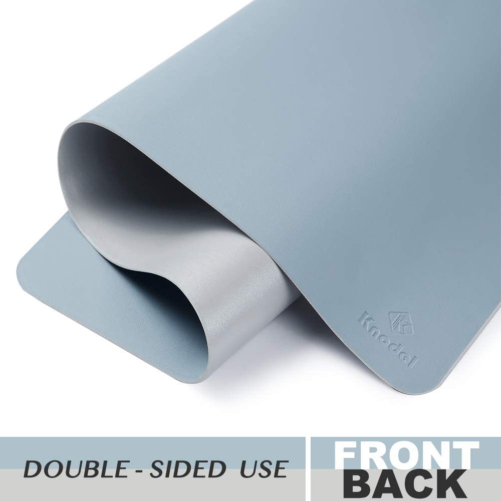 Knodel Desk Pad, Office Desk Mat, 43cm x 90cm PU Leather Desk Blotter ...